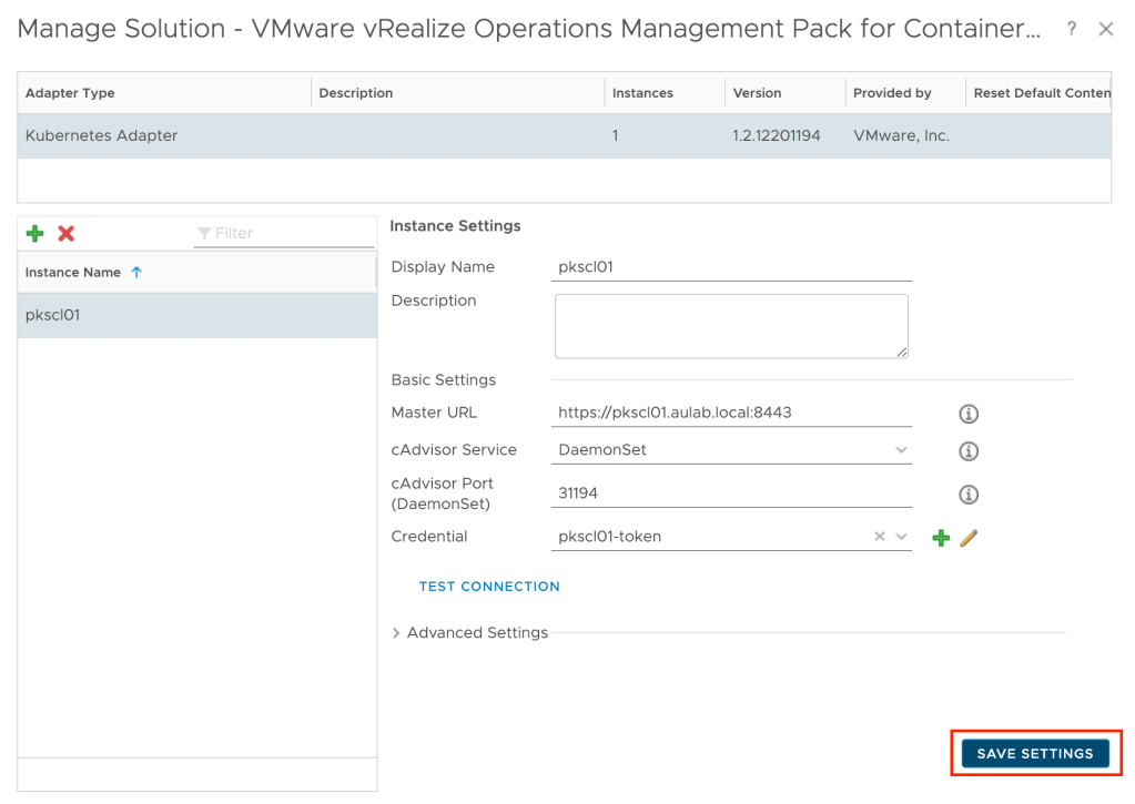 VMware PKS 1.3 Monitor K8s with vROPs – beyond elastic
