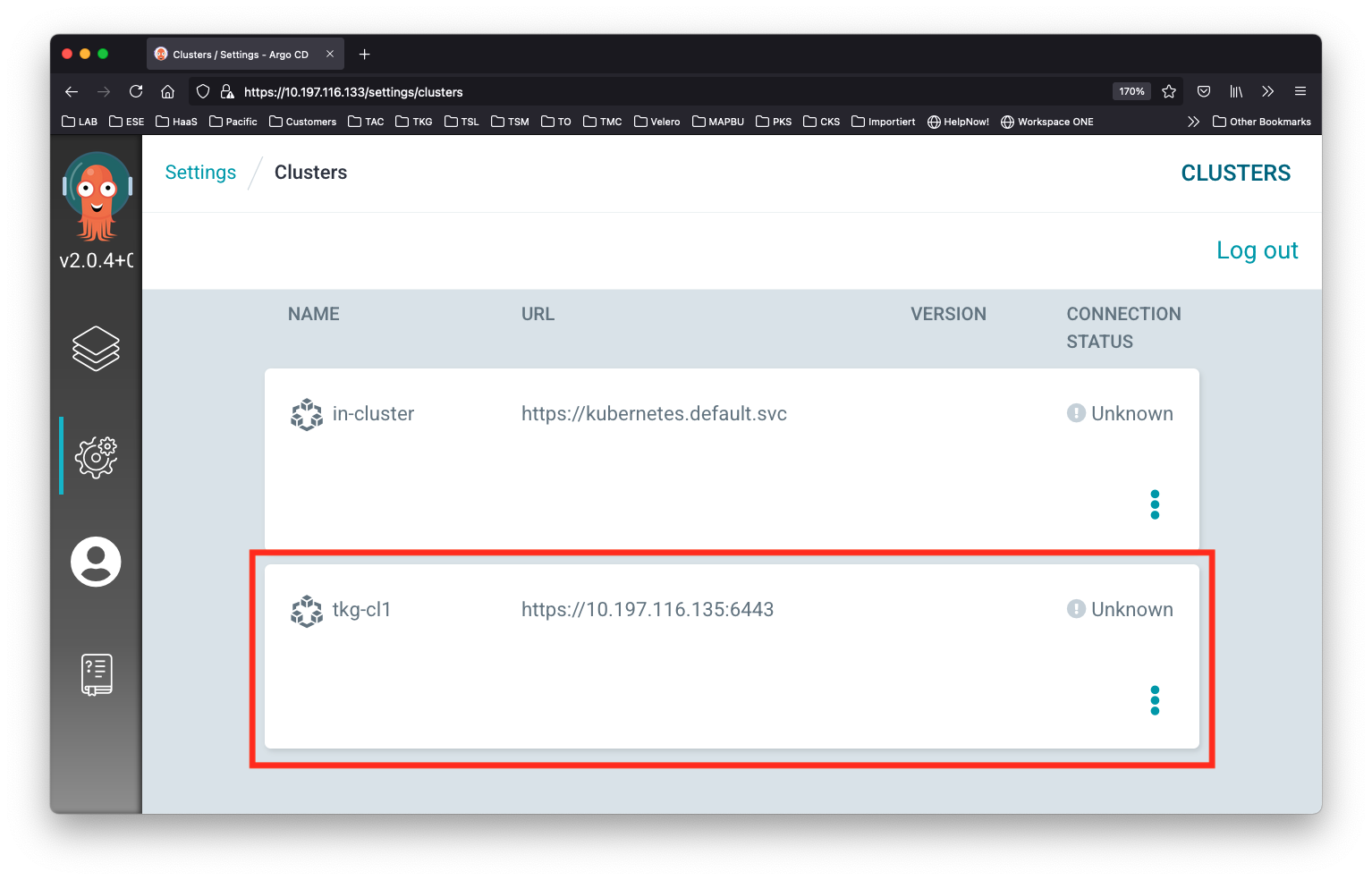 GitOps with Argo CD on vSphere with Tanzu – beyond elastic