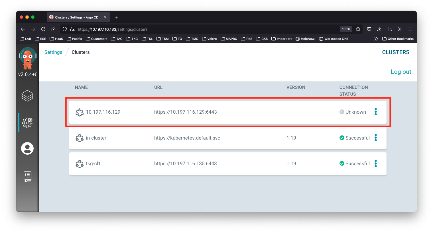 GitOps with Argo CD on vSphere with Tanzu – beyond elastic